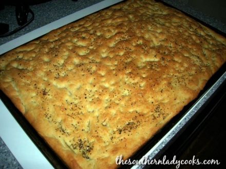 FOCACCIA BREAD - The Southern Lady Cooks - Italian Flat Bread