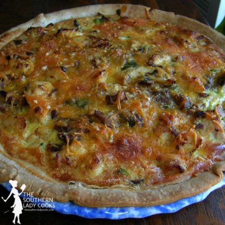 CHICKEN AND BROCCOLI QUICHE OR PIE - The Southern Lady Cooks
