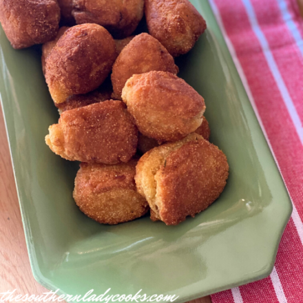 SOUTHERN CORNMEAL HUSHPUPPIES - The Southern Lady Cooks