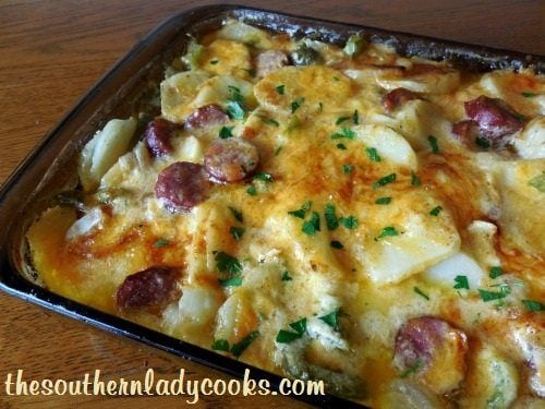 Tagcheesy Scalloped Potatoes And Sausage