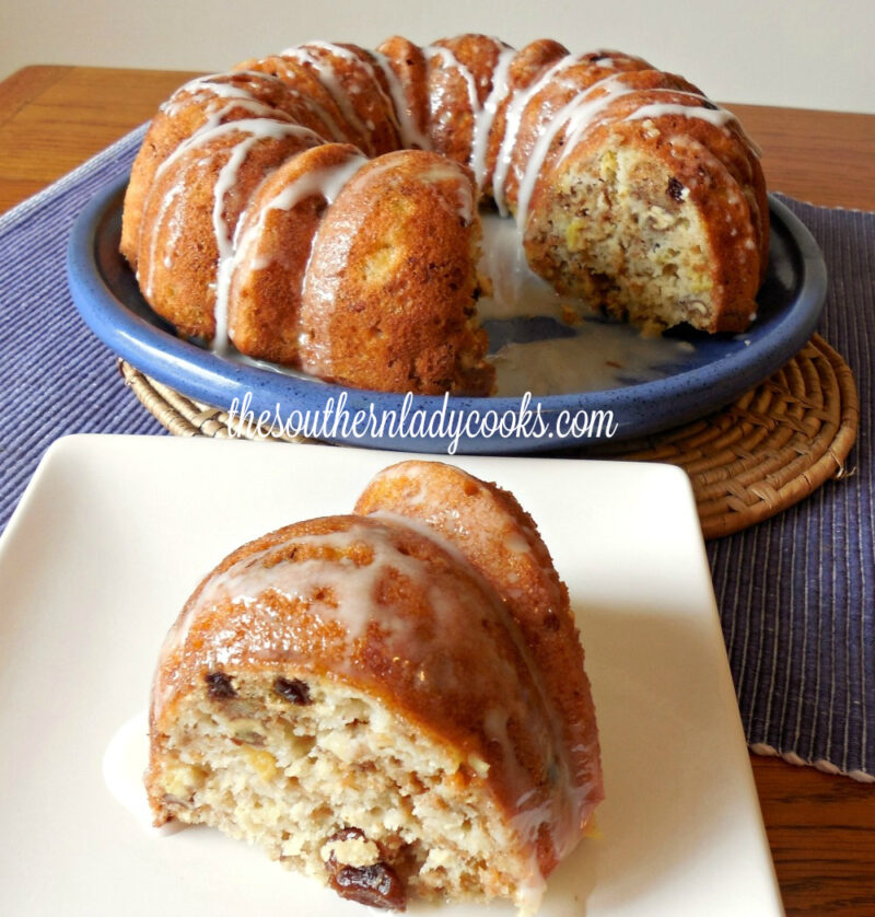 PINEAPPLE RAISIN BRAN BRUNCH CAKE - The Southern Lady Cooks