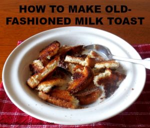 HOW TO MAKE OLD FASHIONED MILK TOAST - The Southern Lady Cooks