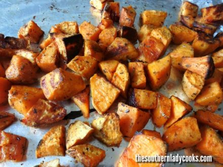 SPICY ROASTED SWEET POTATOES - The Southern Lady Cooks