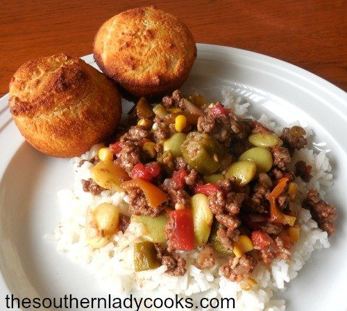 LIMA BEAN SKILLET MEAL - The Southern Lady Cooks