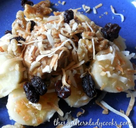 ONE BANANA SNACK - The Southern Lady Cooks