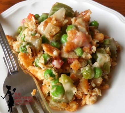 GREEN PEA CASSEROLE - The Southern Lady Cooks