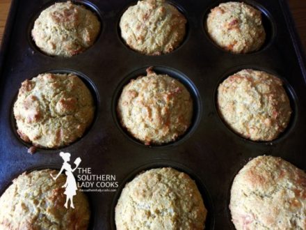 MOZZARELLA CORNBREAD MUFFINS - The Southern Lady Cooks