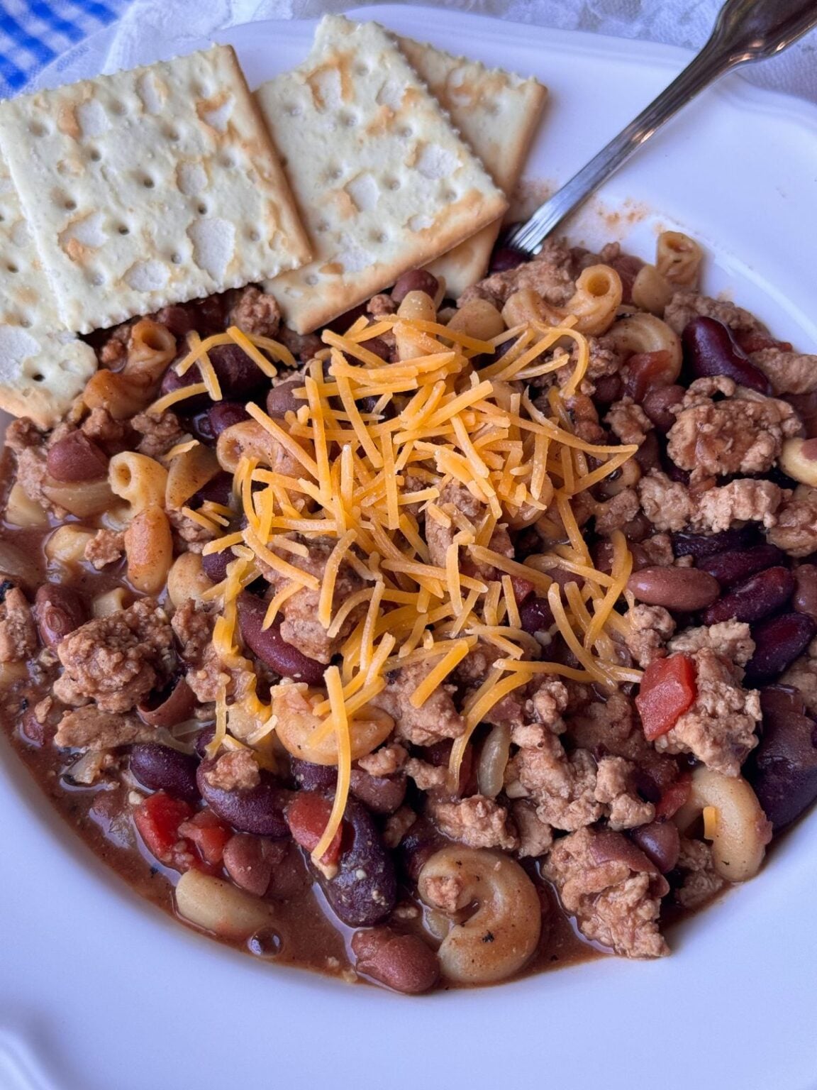 Chili with Macaroni-The Southern Lady Cooks