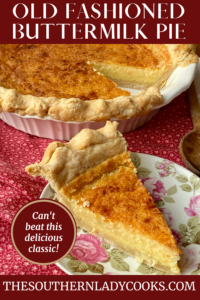 BUTTERMILK PIE-The Southern Lady Cooks