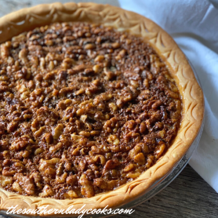 WALNUT MAPLE PIE - The Southern Lady Cooks