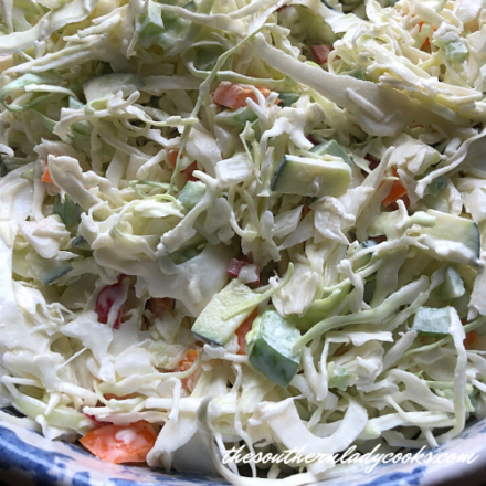 EASY GARDEN COLESLAW - The Southern Lady Cooks