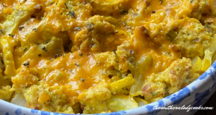 SQUASH CORNBREAD CASSEROLE - The Southern Lady Cooks