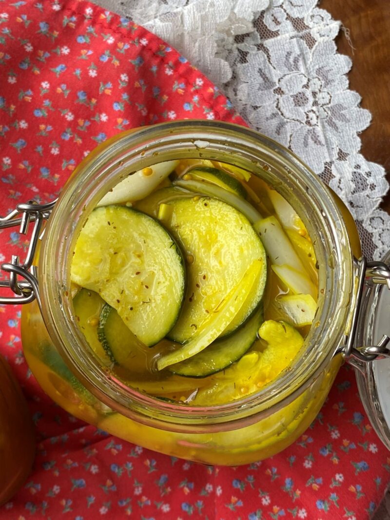 ZUCCHINI REFRIGERATOR PICKLES - The Southern Lady Cooks