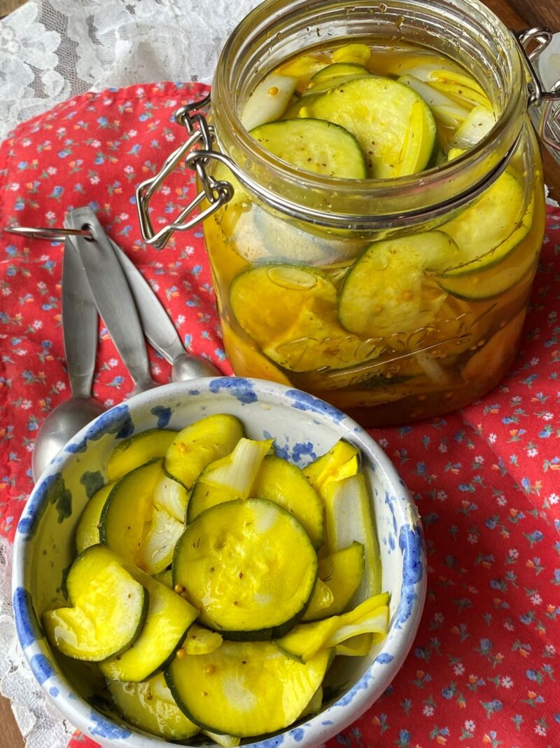 ZUCCHINI REFRIGERATOR PICKLES - The Southern Lady Cooks