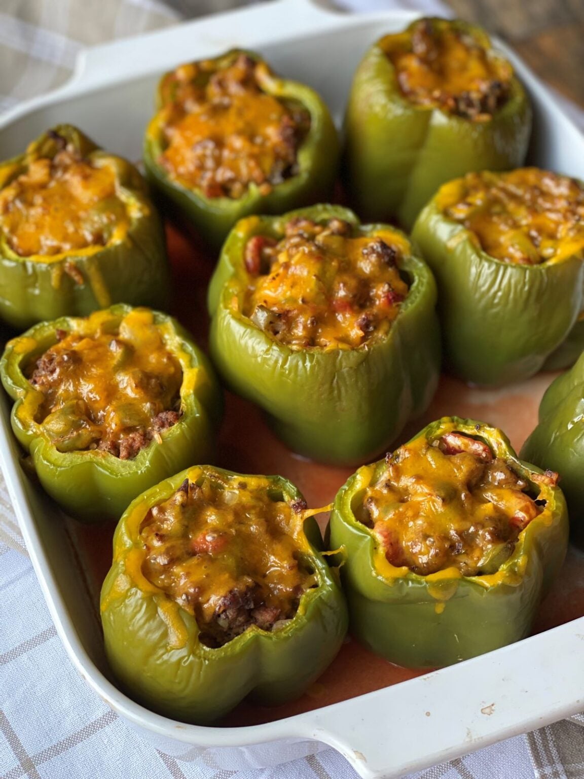 STUFFED GREEN PEPPERS - The Southern Lady Cooks