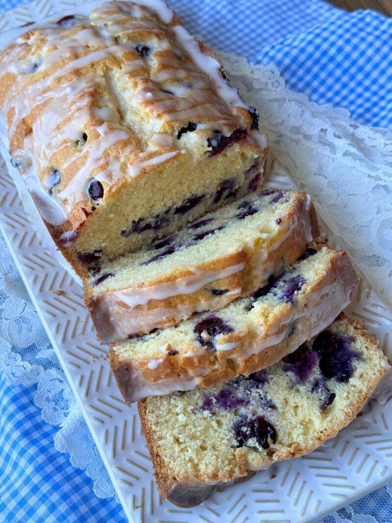 BLUEBERRY LOAF CAKE - The Southern Lady Cooks