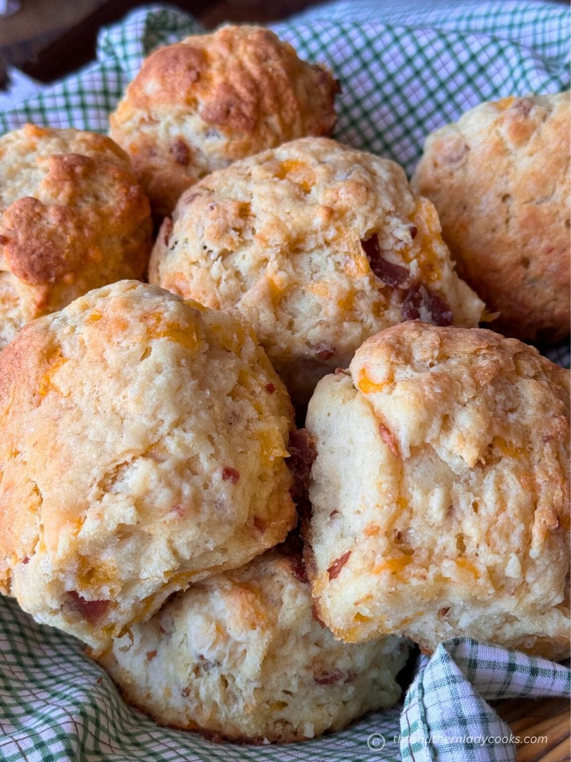 MAPLE BACON CHEDDAR BISCUITS - The Southern Lady Cooks