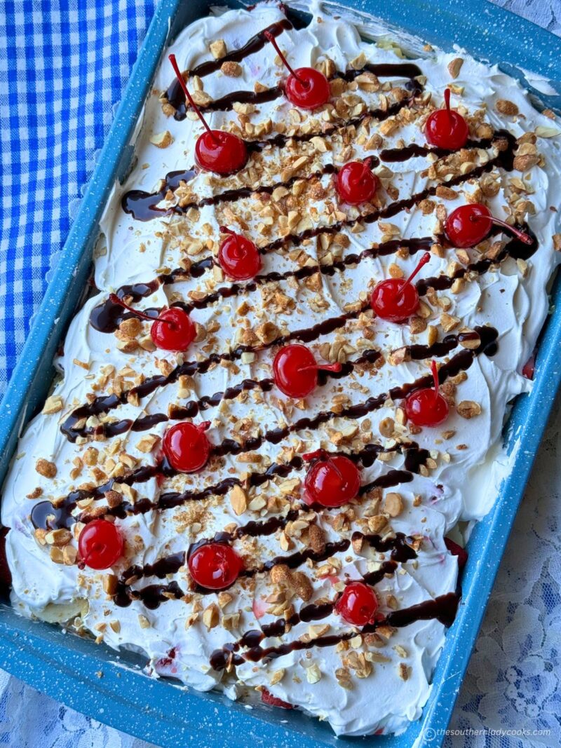 BANANA SPLIT CAKE - The Southern Lady Cooks
